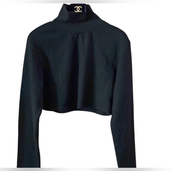 Danielle Guizio | Sweaters | Danielle Guizio Wool Mock Neck Crop ...